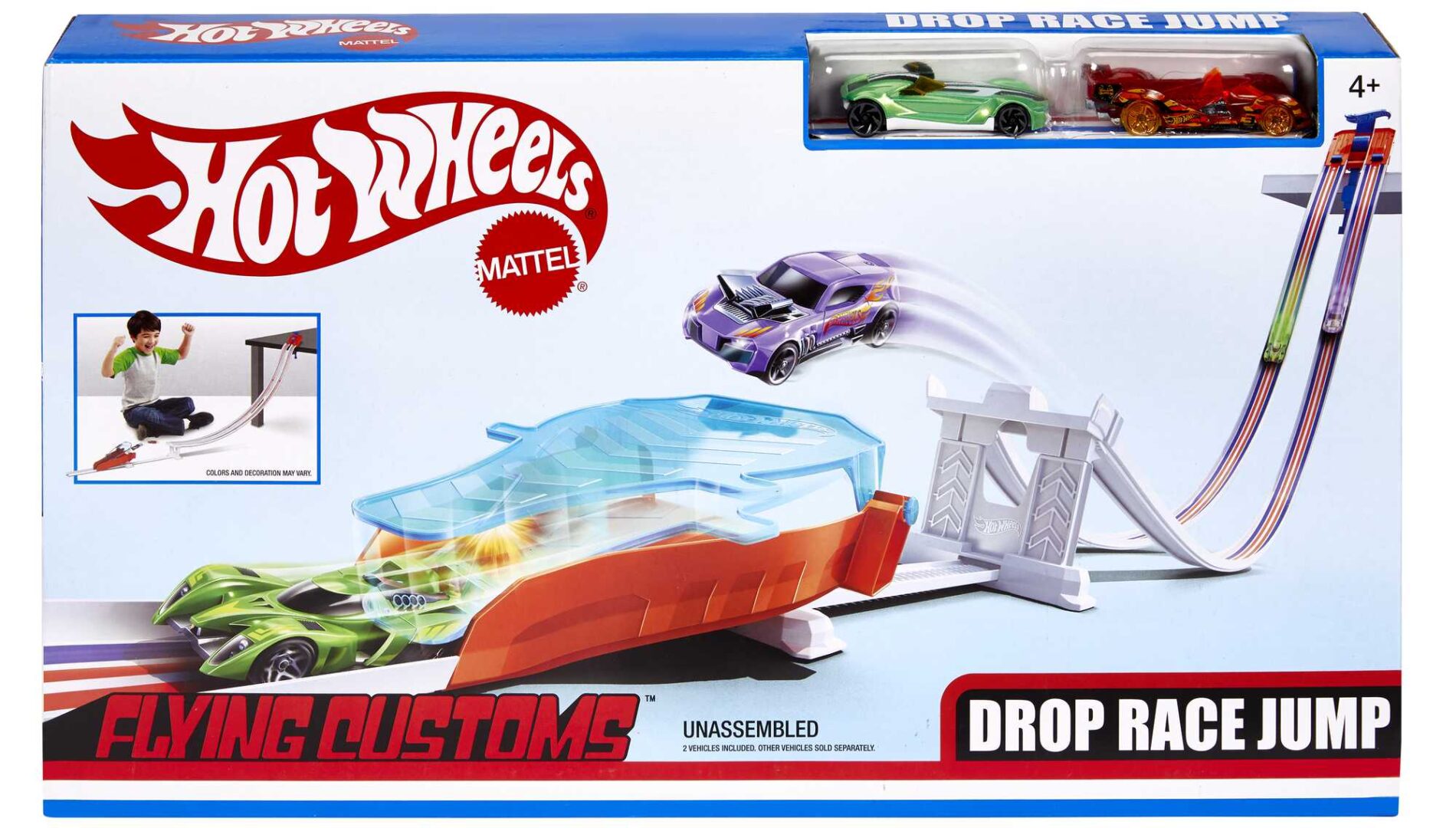 Hot Wheels Drop Race Jump Track Set - Wilford Entertainment